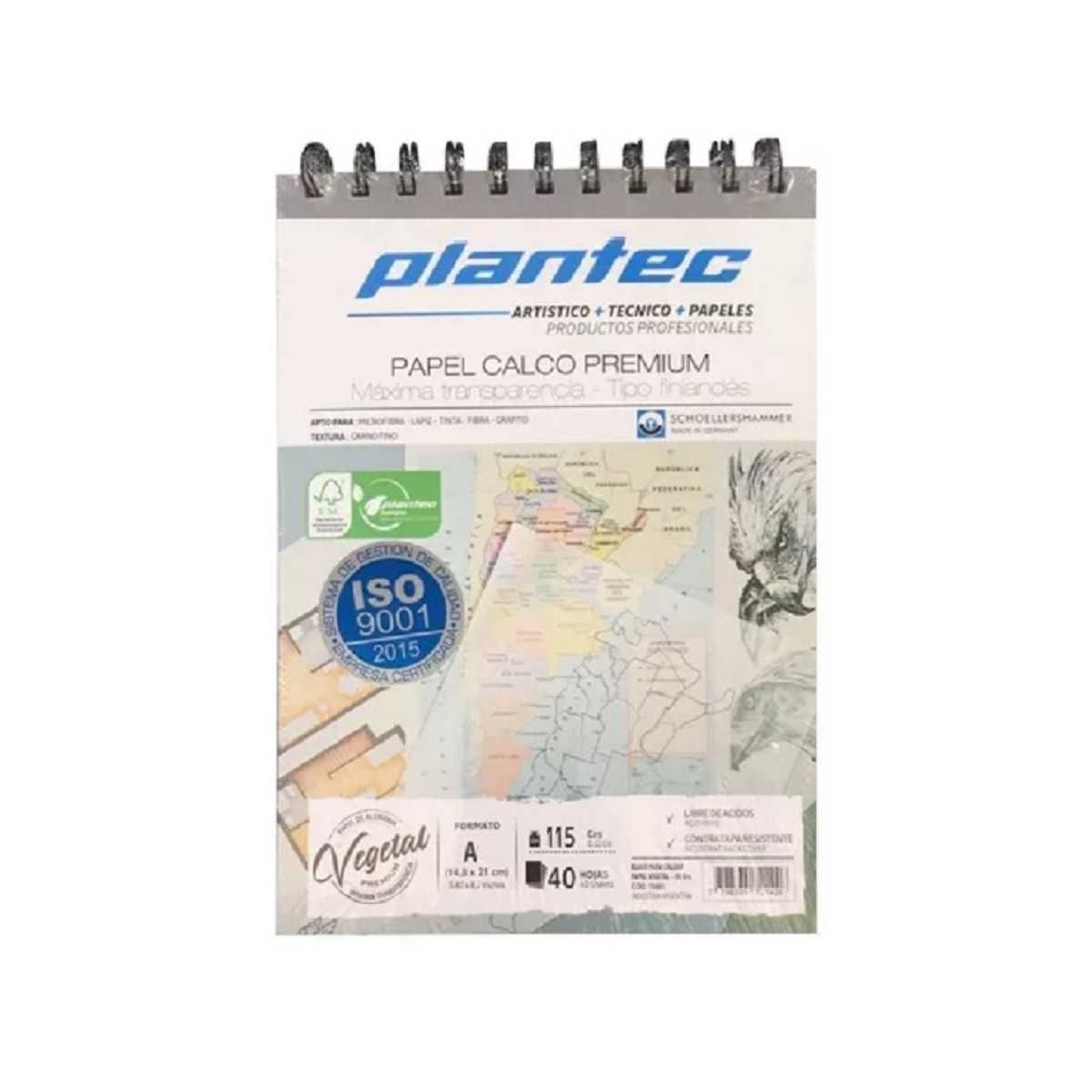 Block A3 para dibujo de 115 gramos Calco x40 hojas anillado Plantec