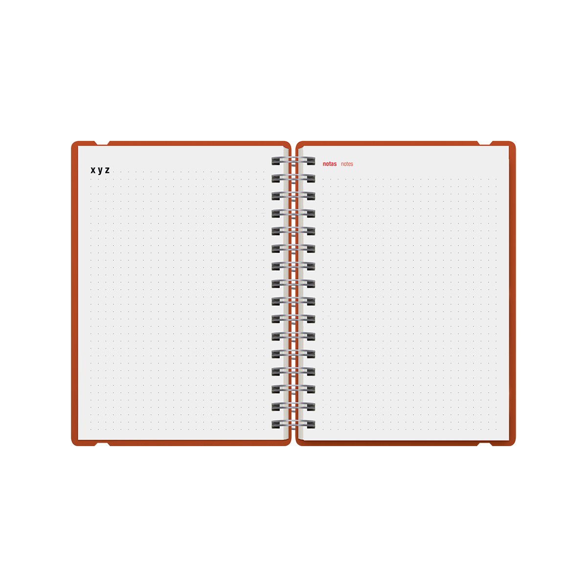 Agenda Classic button Red clay A5 semanal Vacavaliente